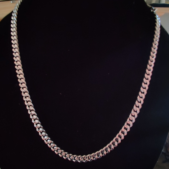 Vintage | Jewelry | Vintage Heavy Silver Monet Chain Necklace | Poshmark